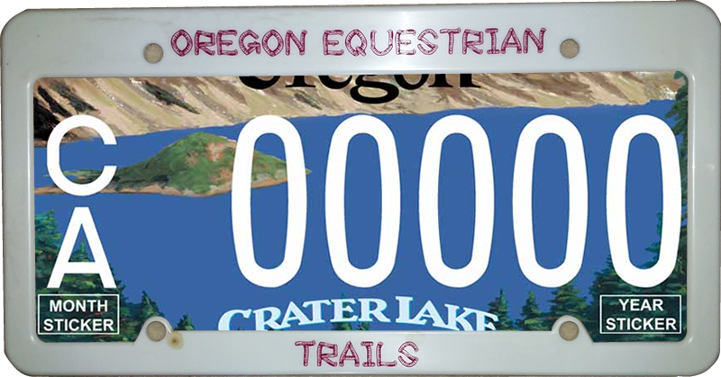 LicenseFrameFull-Plate | Oregon Equestrian Trails